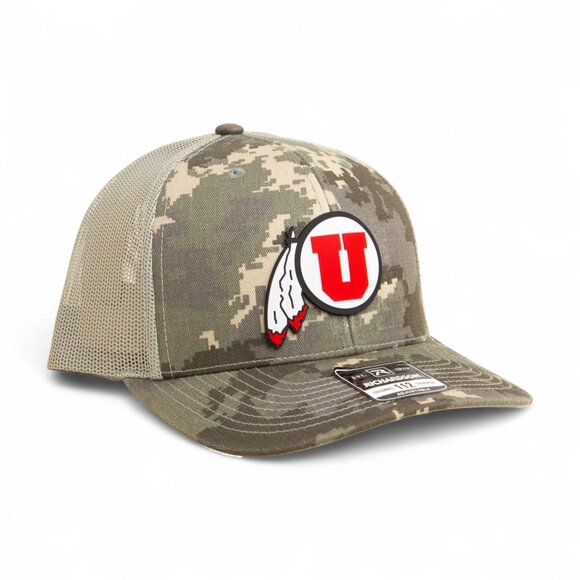 Nike | Accessories | Utah Utes 3d Snapback Trucker Hat Military Digital ...